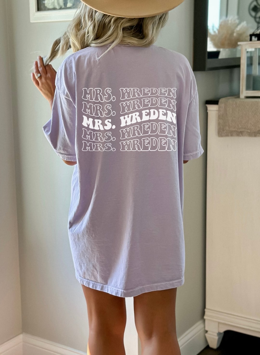 Mrs Shirt Comfort Colors, Bride Getting Ready Outfit, Custom Bride ...