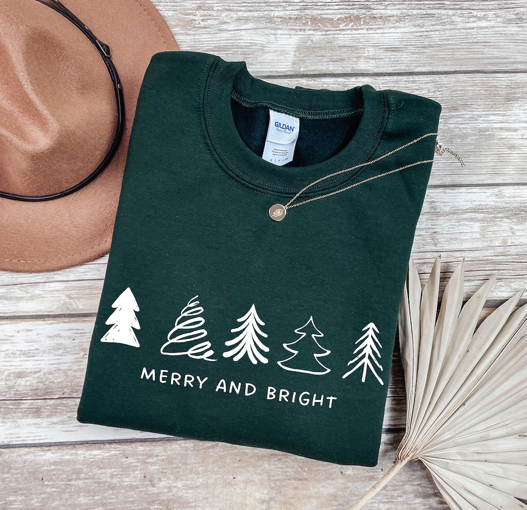 Christmas Tree Sweatshirt, Christmas Crewneck, Holiday Sweaters for ...