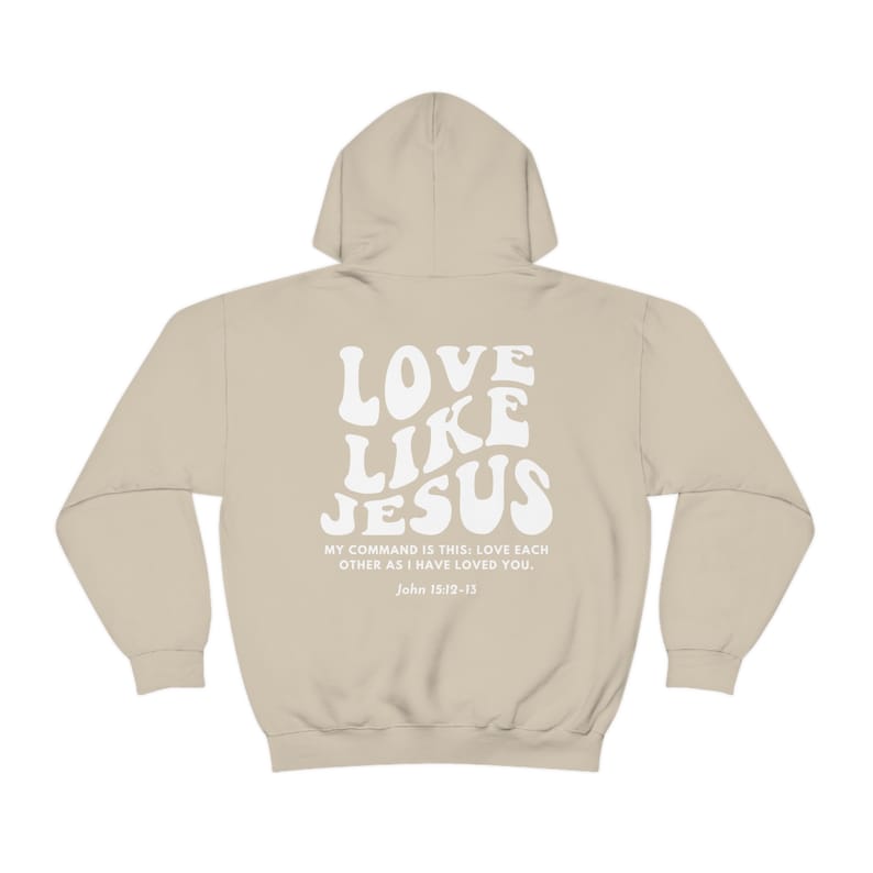 Love Like Jesus Hoodie Trendy Christian Hoodie Y2k Jesus - Etsy