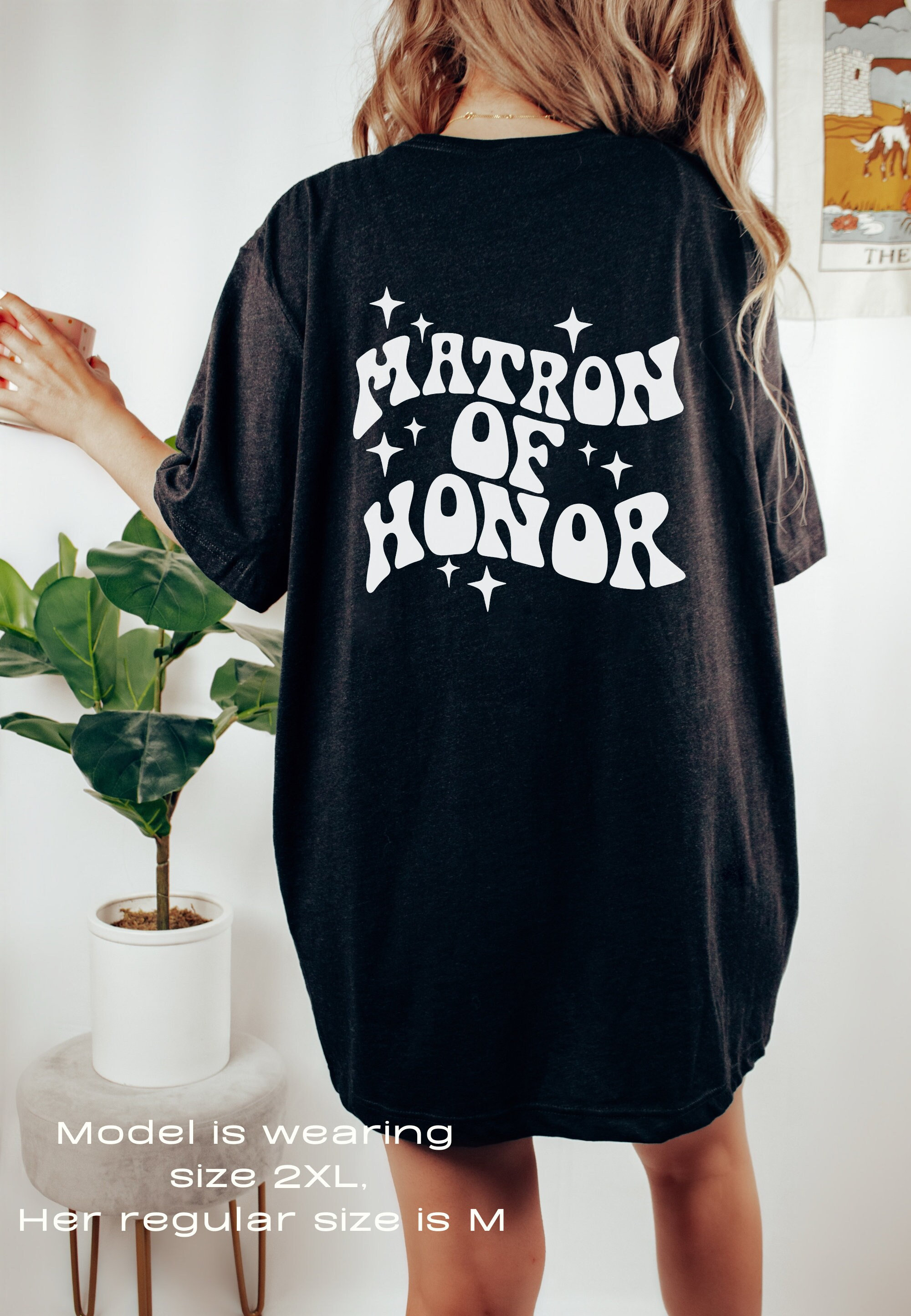Retro Maid of Honor Shirt, Groovy Bachelorette Party Outfits, Matron of ...