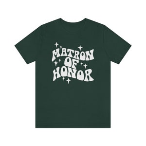 Retro Maid of Honor Shirt, Groovy Bachelorette Party Outfits, Matron of ...