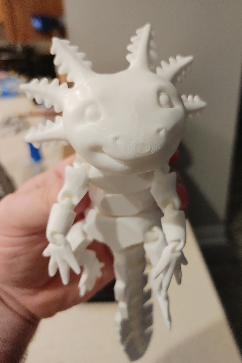 Cute Articulated Axolotl 3d Printed Figure / Desk Pet Toy Gift ...