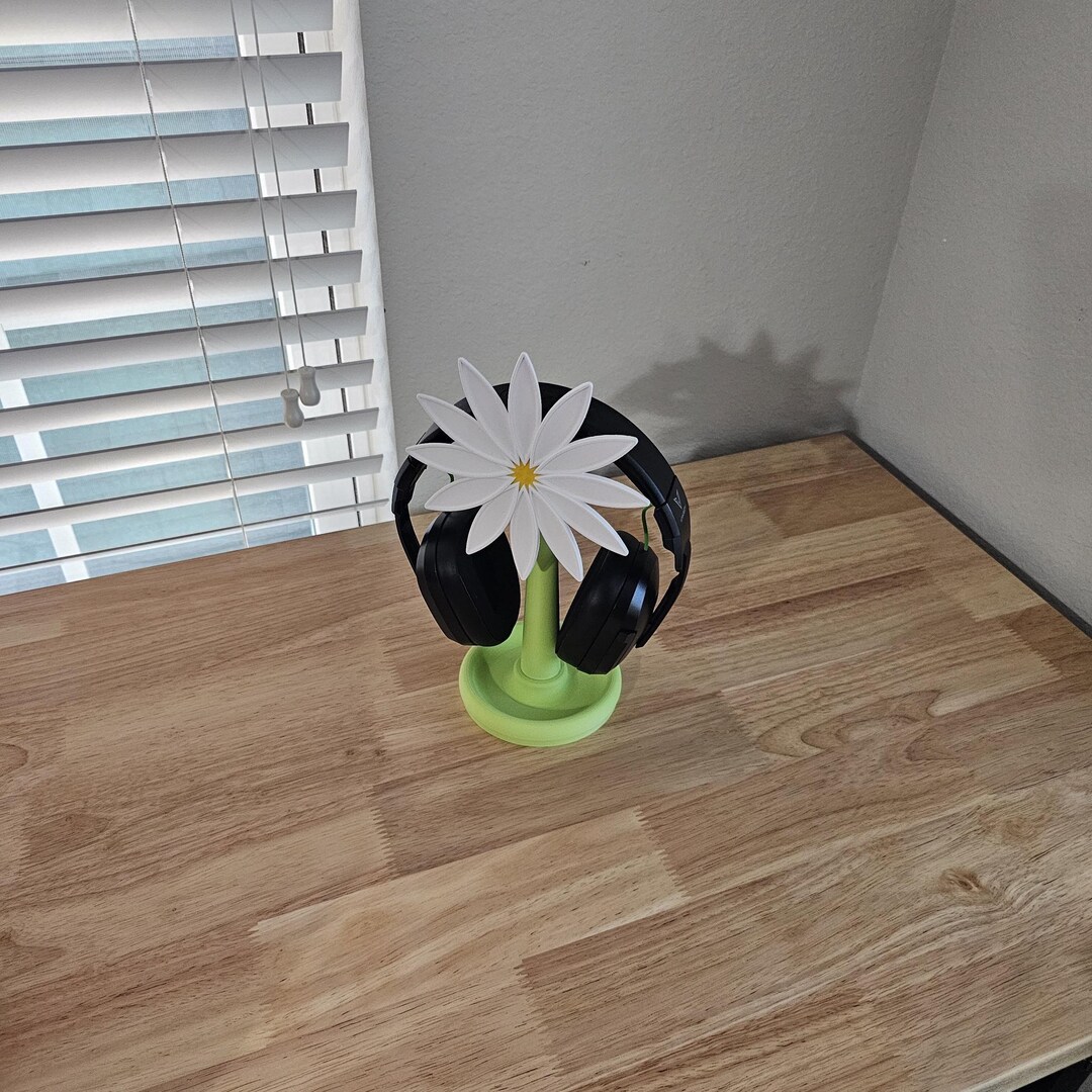 Cute Headphone Stand | 3D Printed Flower Design | Great Gift for Gamers ...