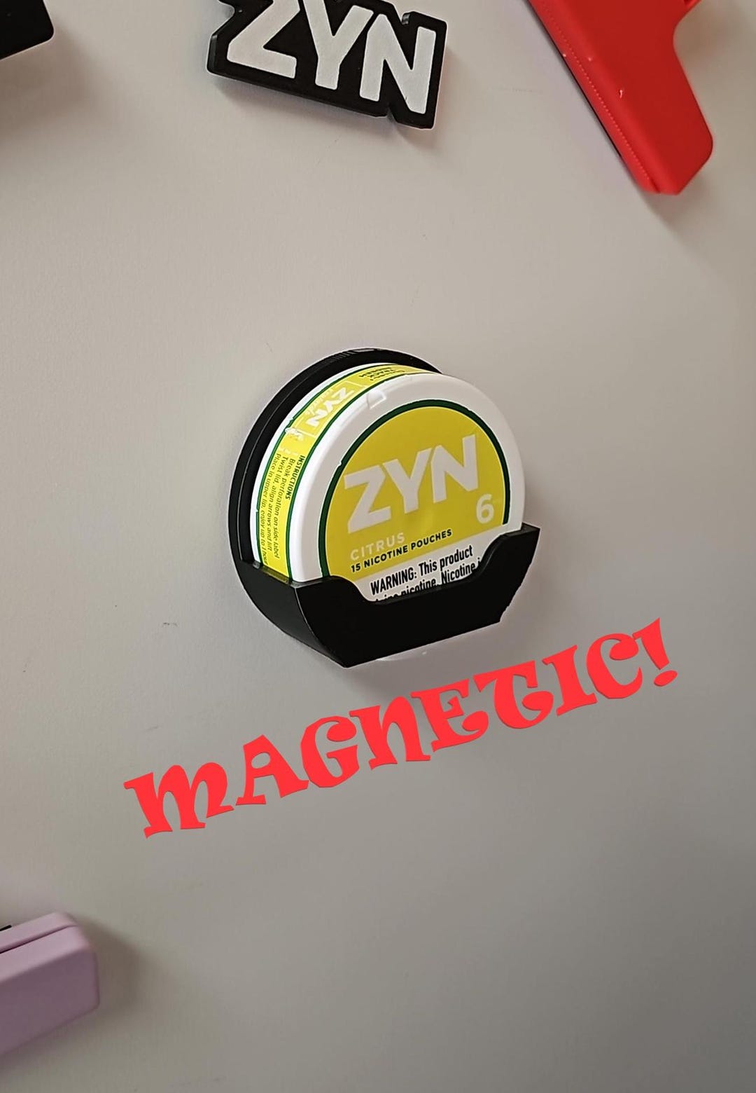 Magnetic Zyn SESH Lucy Nicotine Pouch Organizer 3D Printed Unique Gift ...