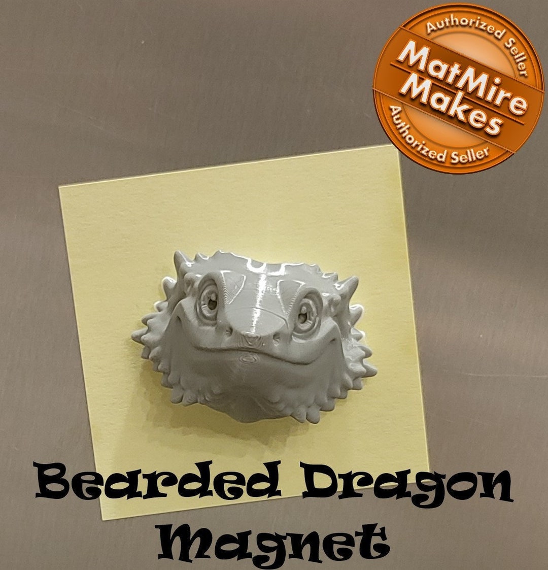 Bearded Dragon Head Magnet / 3d Print / Matmire Makes - Etsy