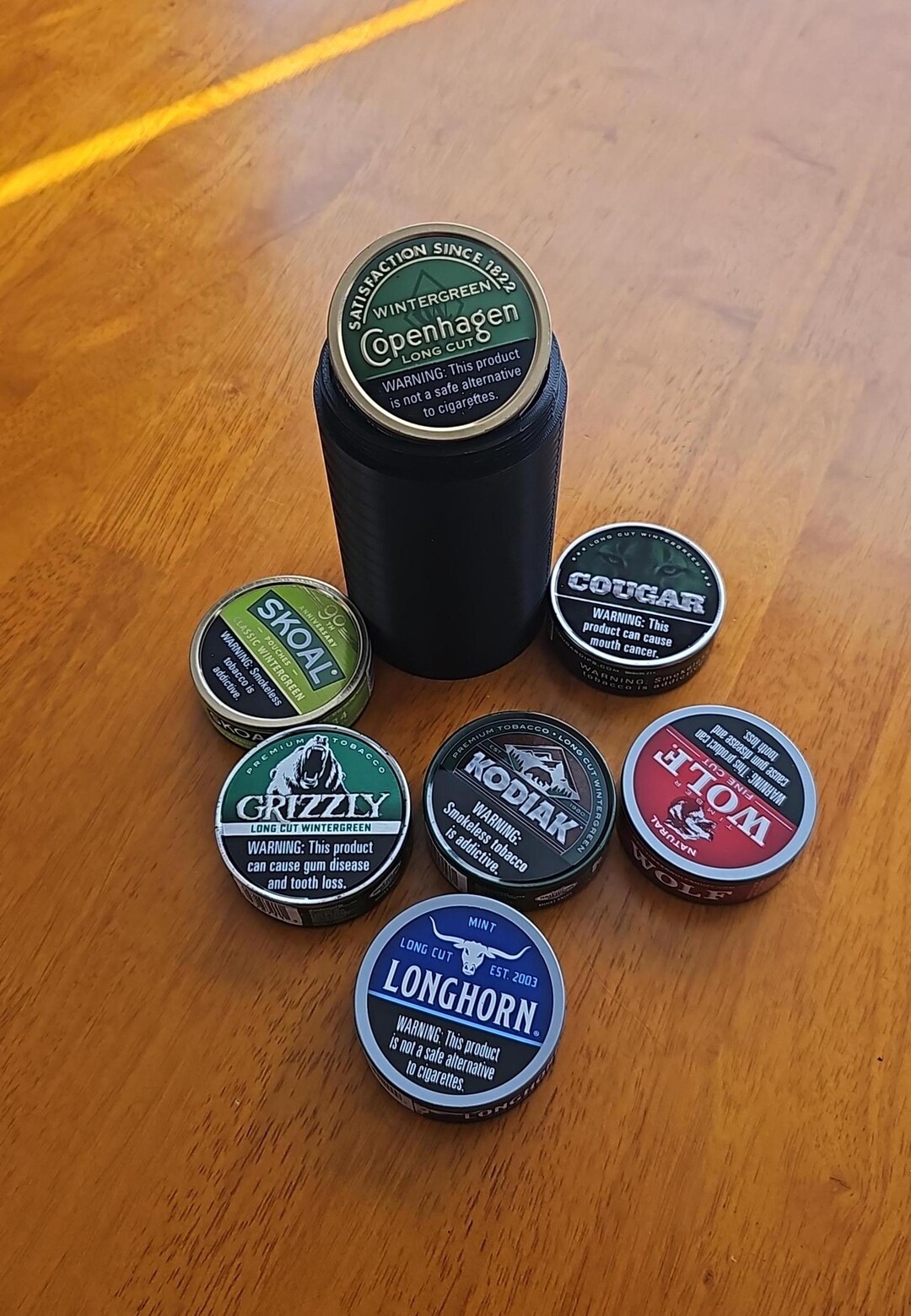 Travel Tube for 'standard' Tobacco Cans Store up to 20 Cans on the Go ...