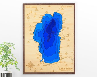 Custom Laser Engraved 3D Map - Etsy