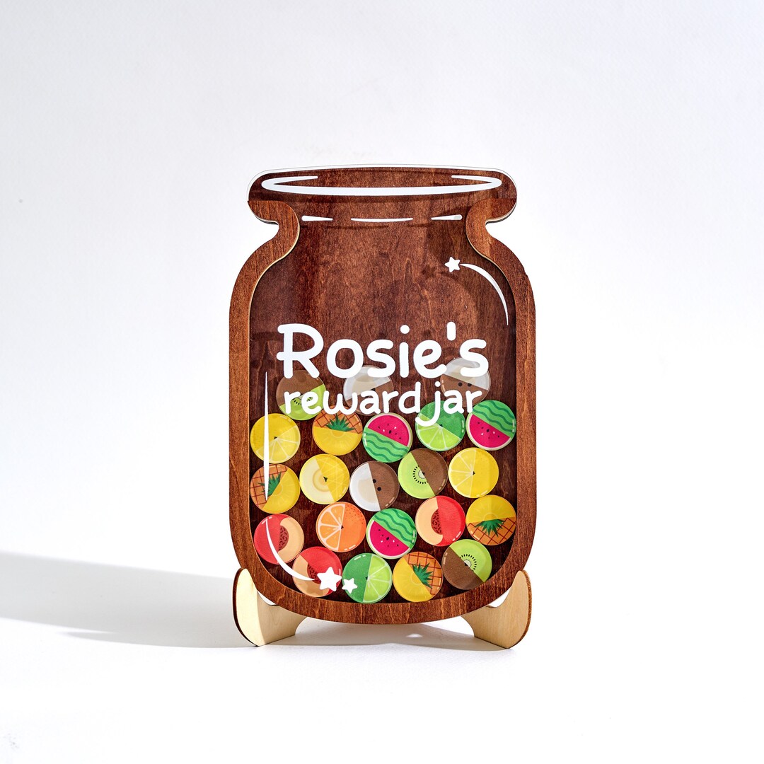 Custom Fruits Reward Jar, Back to School Gift, Personalized Gift for ...