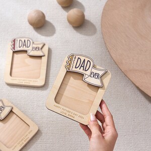 Best Dad Ever Father's Day Gift Frame Magnet, Custom Picture Frame ...