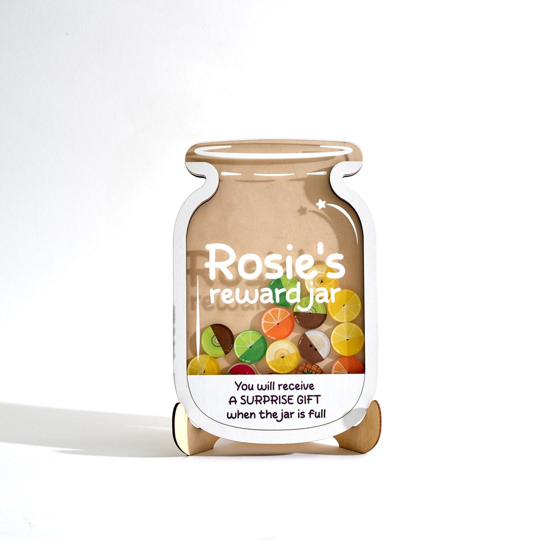 Custom Fruits Reward Jar, Back to School Gift, Personalized Gift for ...