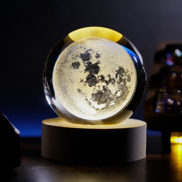 Moon Night Light - Etsy