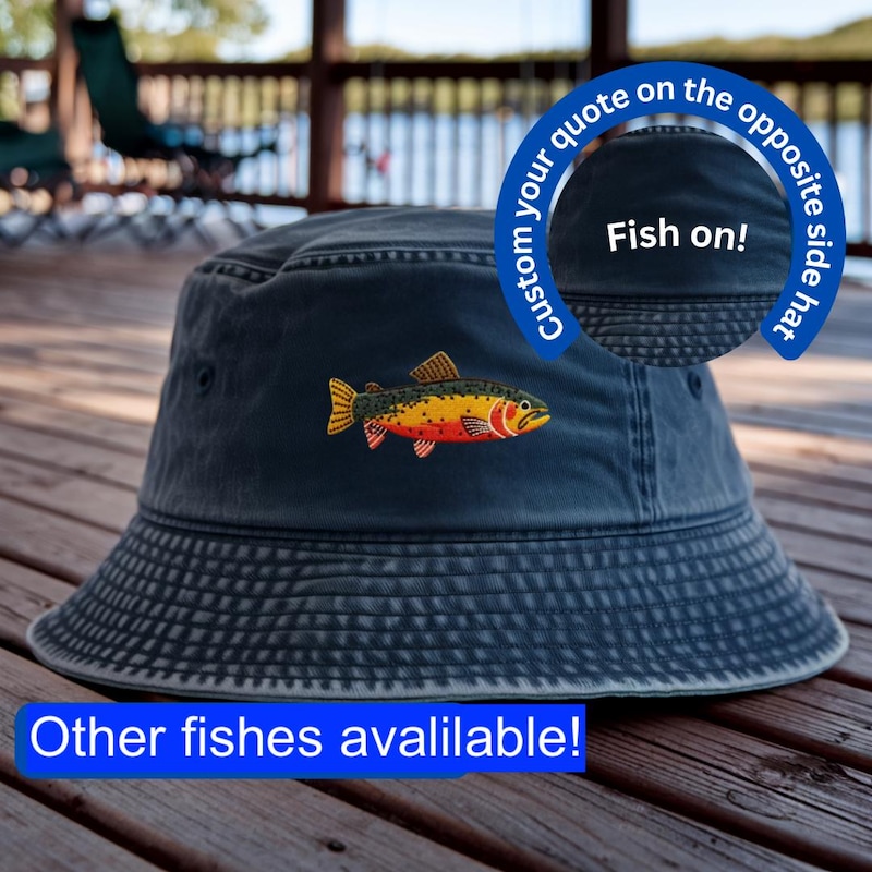Fishing Bucket Hat - Etsy