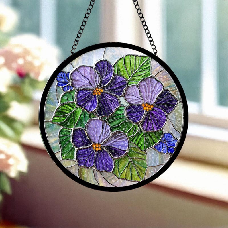 Violet Stained Glass - Etsy