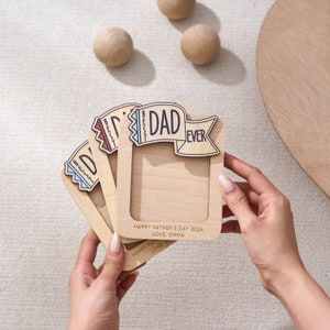 Best Dad Ever Father's Day Gift Frame Magnet, Custom Picture Frame ...