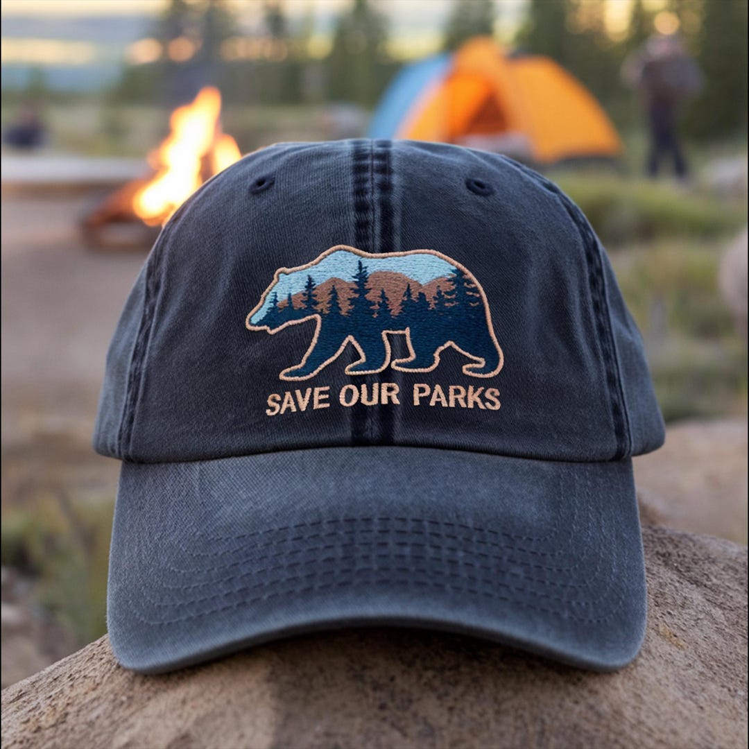 Embroidered Save Our National Parks Defender Hat, Bear Cap for Camping ...