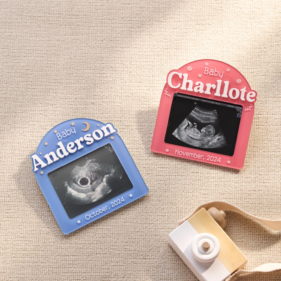 Ultrasound Personalized Magnetic Picture Frame, Maternity Photo Frame ...
