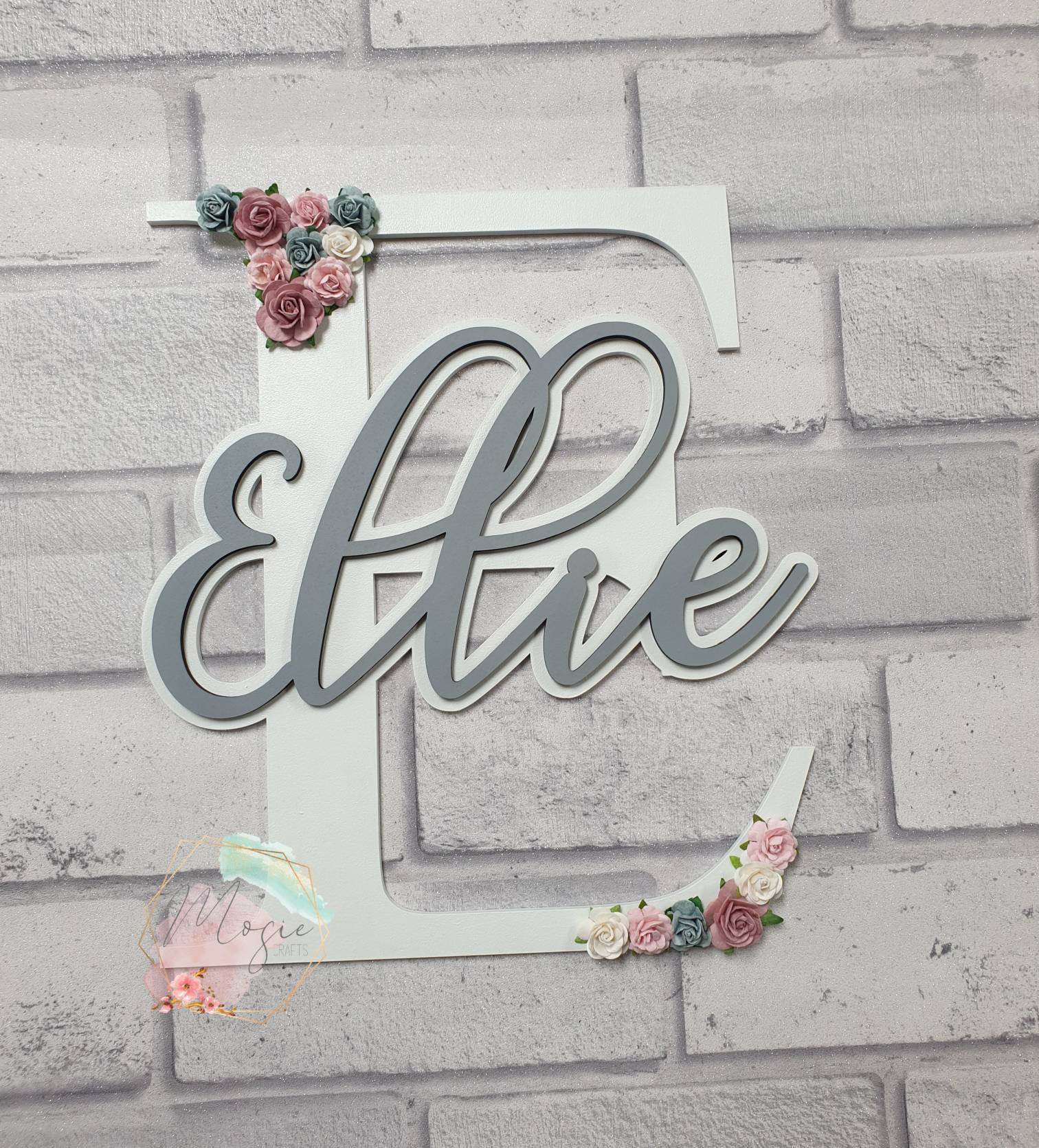 Personalised Letter With Name / Plaque Style Letter With Name - Etsy