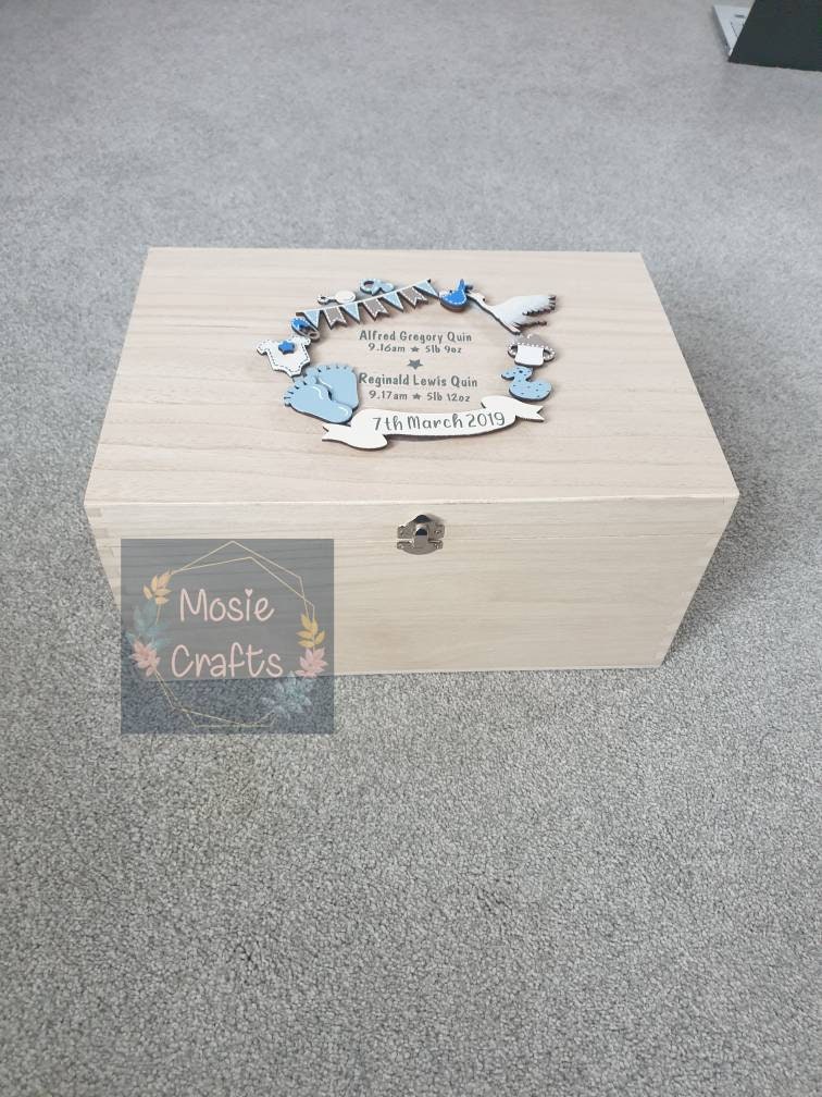 Personalised Baby Memory Box Baby Memories Baby Memory - Etsy UK