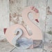 Decorative Interlocking Swans Mother and Baby Swan Nursery - Etsy
