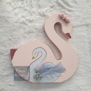 Decorative Interlocking Swans Mother and Baby Swan Nursery - Etsy