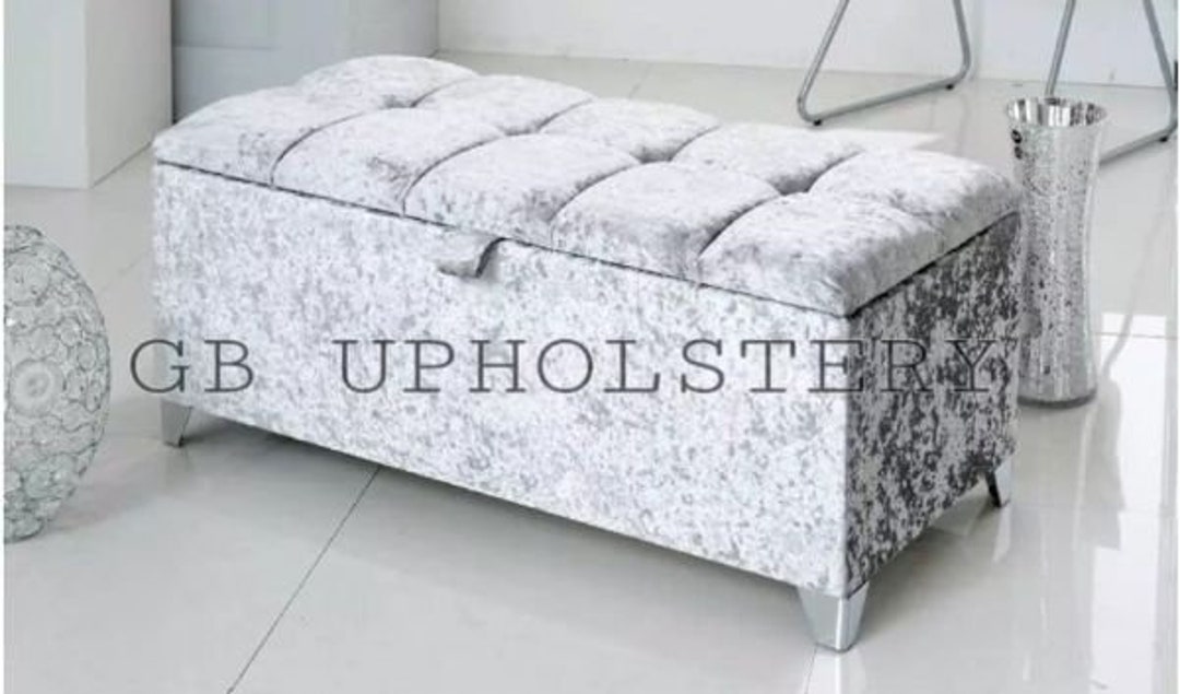Brand New Chesterfield Diamante Large Ottoman Storage Toy Box - Etsy UK