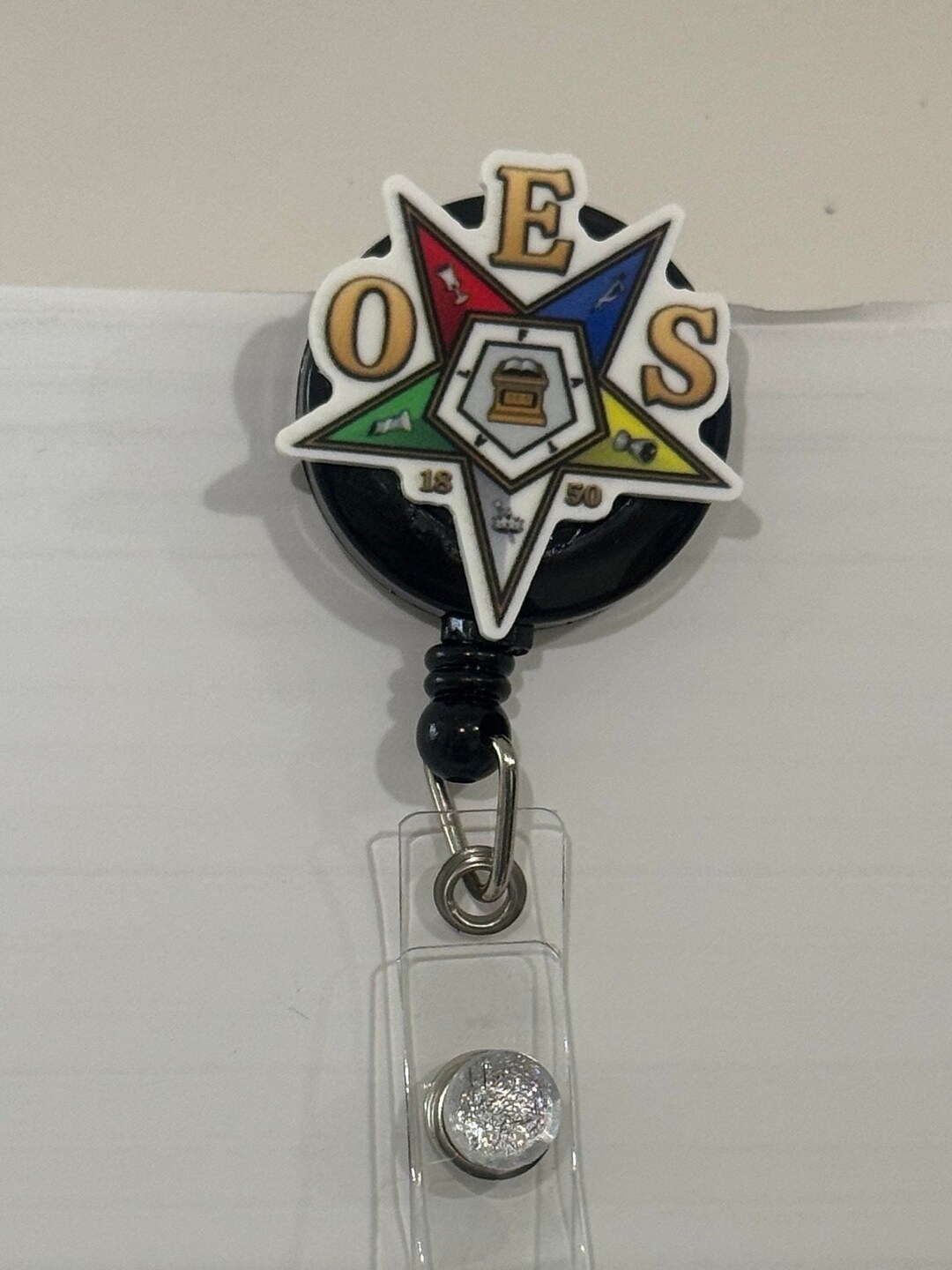 OES Eastern Star Badge Reel/id Holder - Etsy