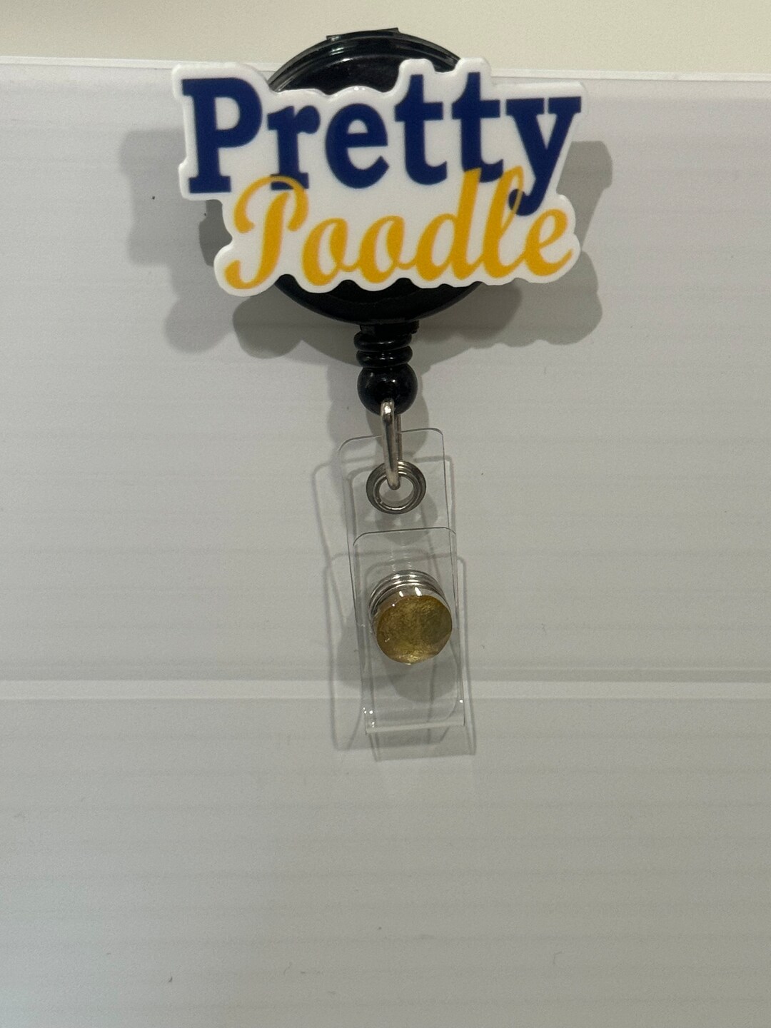 Pretty Poodle Sigma Gamma Rho Sorority Badge Reel/id Holder - Etsy