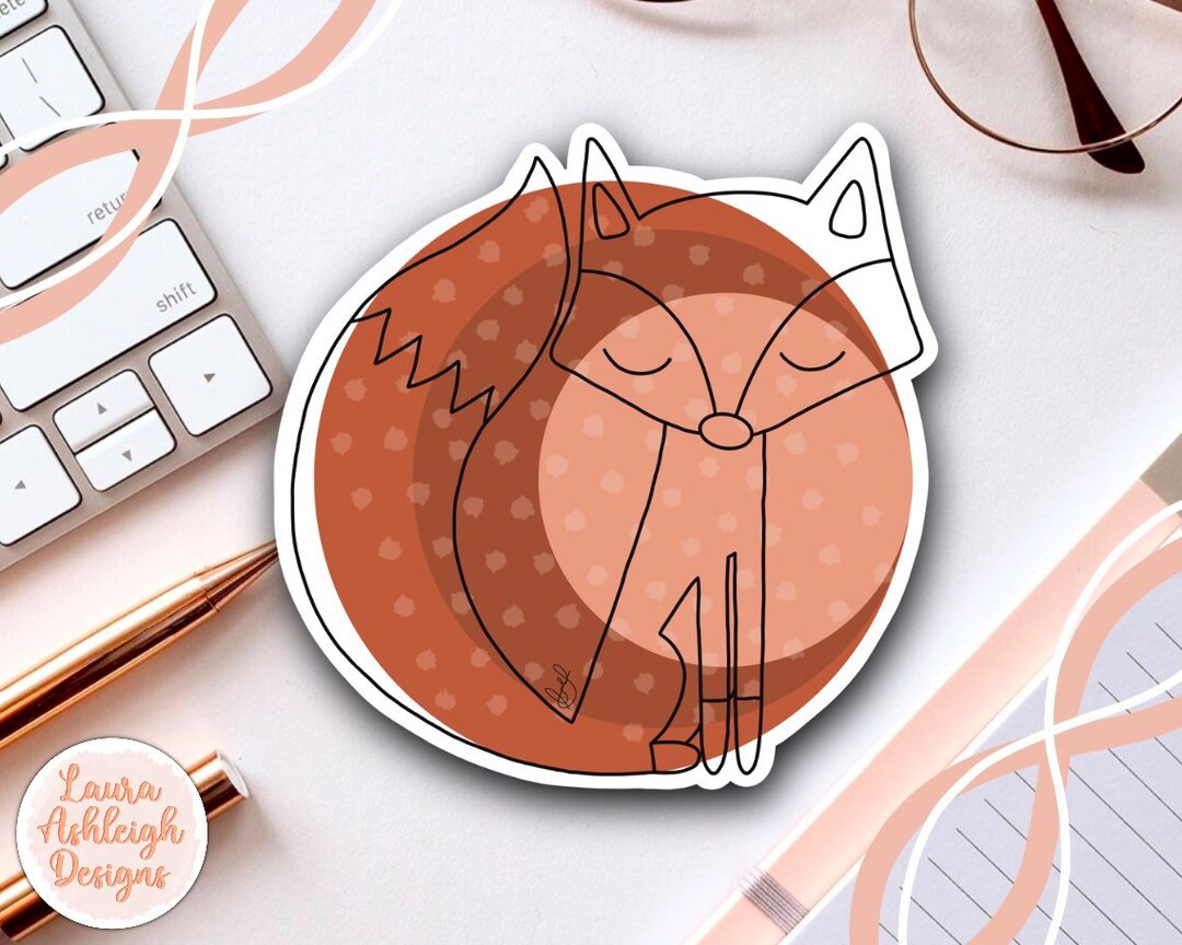 Little Red Fox Sticker DIGITAL PNG FILE - Etsy