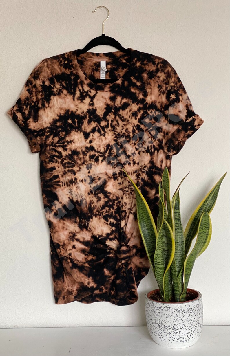 Black Bleached T Shirt Bleached T Shirt Bleach T Shirt Etsy