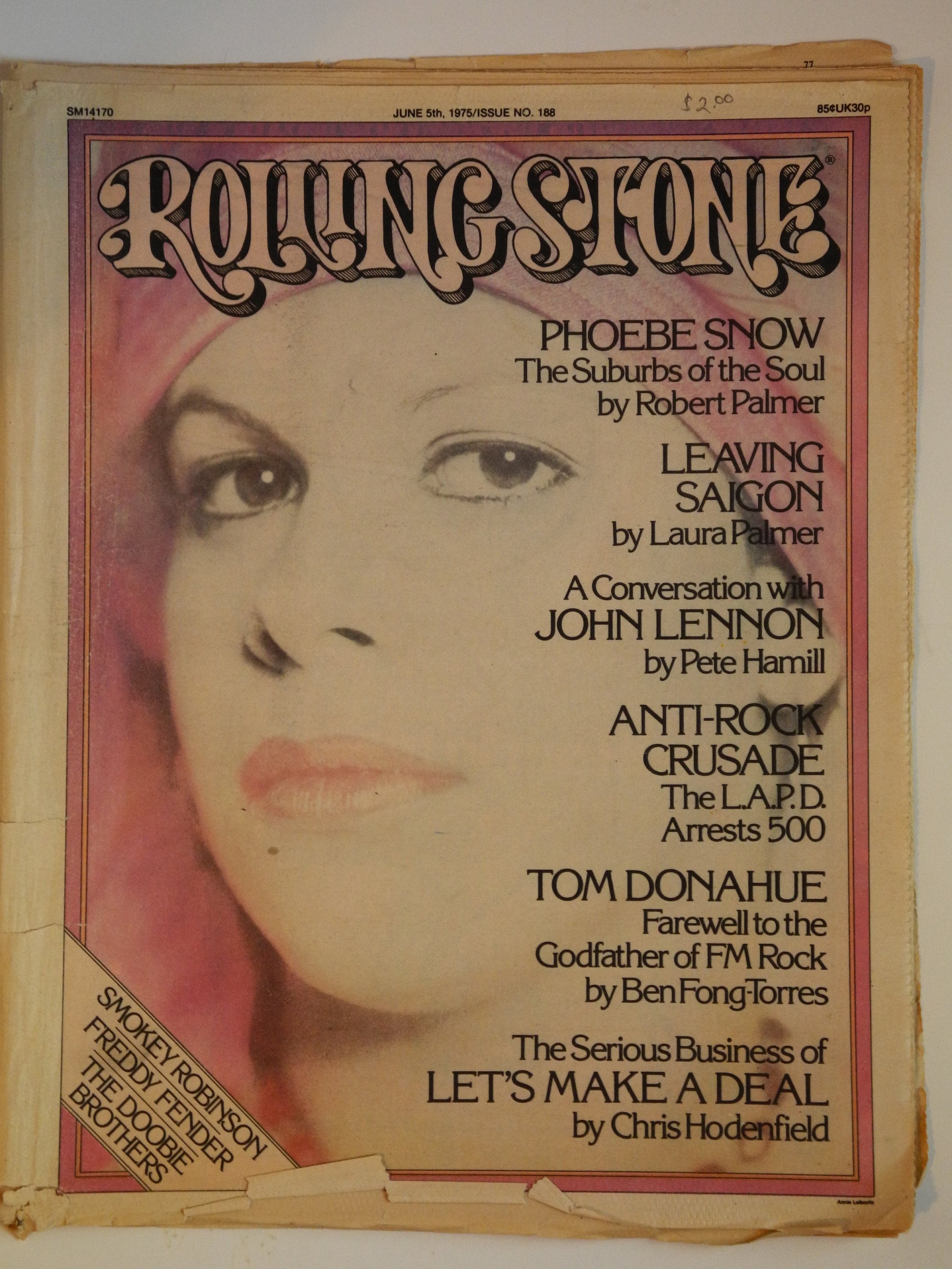 Vintage Rolling Stone Magazine June 5 1975 Phoebe Snow | Etsy