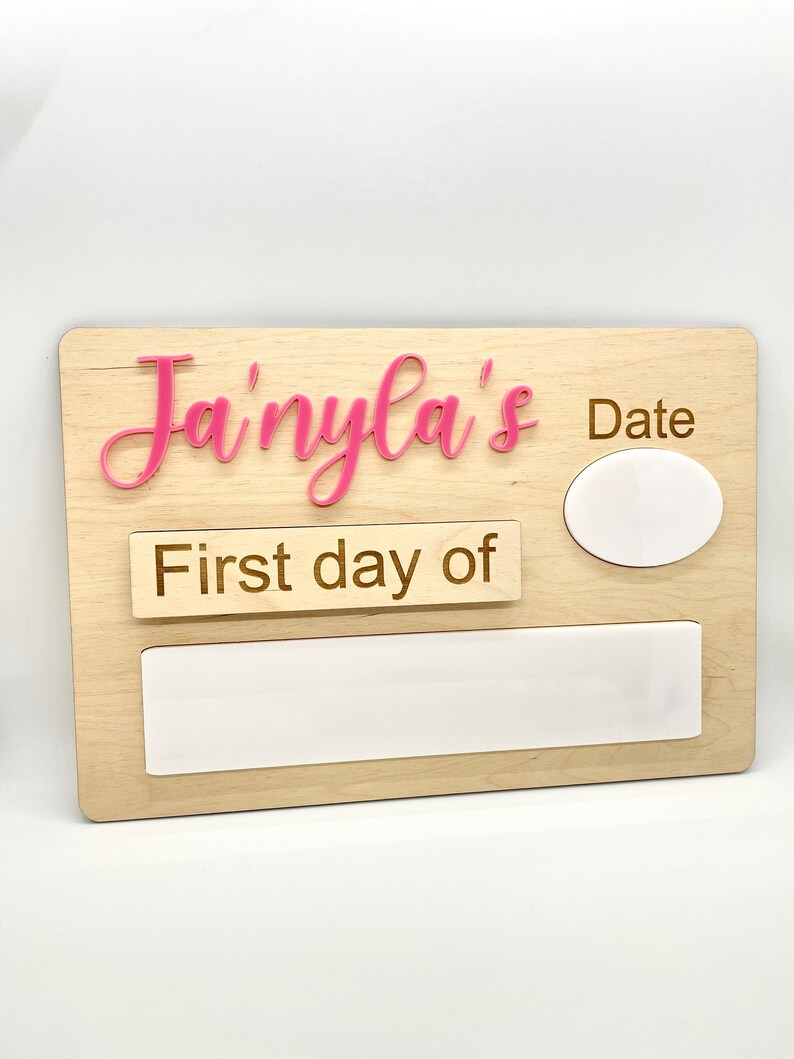 First Day of Sign - Etsy