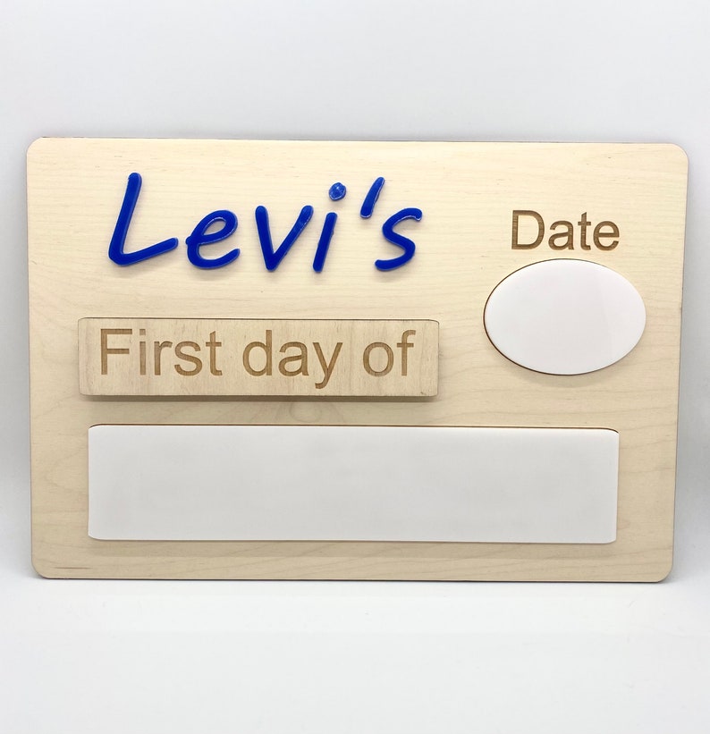 First Day of Sign - Etsy