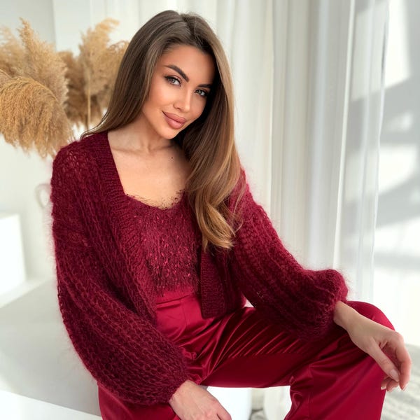 Loose Cardigan - Etsy