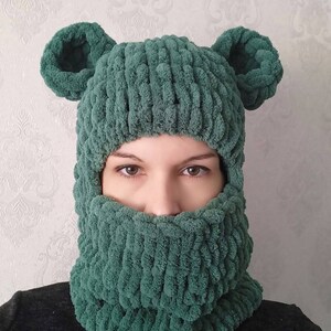 Winter Hat Balaclava With Ears Bunny Ski Mask, Funny Balaclava Hat ...