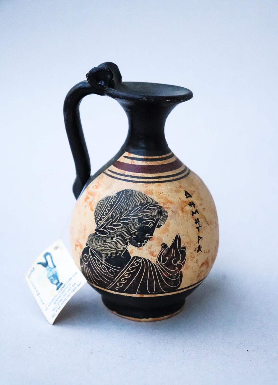 Ancient Greek Pottery Vase | Goddess Dimitra | Ceramic Mythology Deco ...
