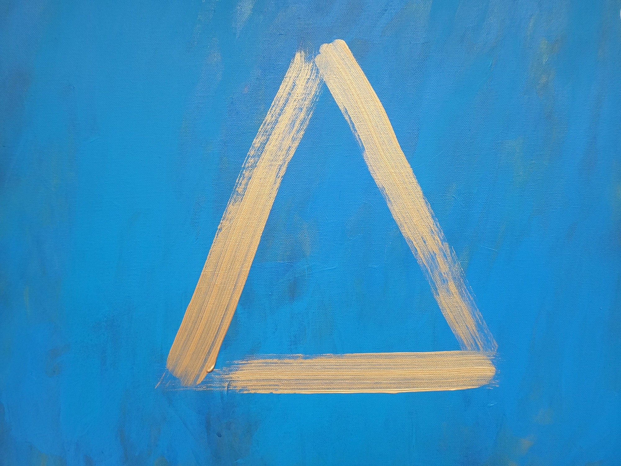 Golden Triangle Original Acrylic Painting 60 X 50 - Etsy