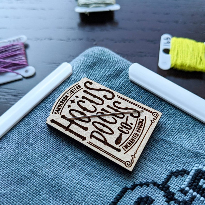 Hocus Pocus Cross Stitch Needle Minder Wood Magnetic Needle | Etsy