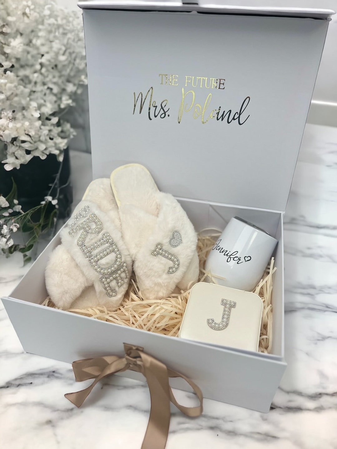 Bridal Gift Set, Bride to Be Gift Box, Personalized Bridal Gift Box ...