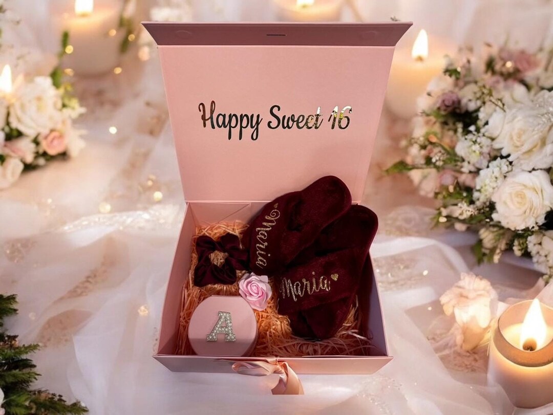 Sweet Sixteen Birthday Premium Gift , Sweet 16 Gift Box, Custom ...