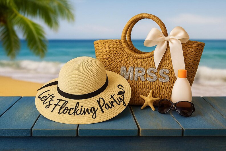 Beach Party Hat| Bachelorette Party Hat| Custom Vacation Hat ...