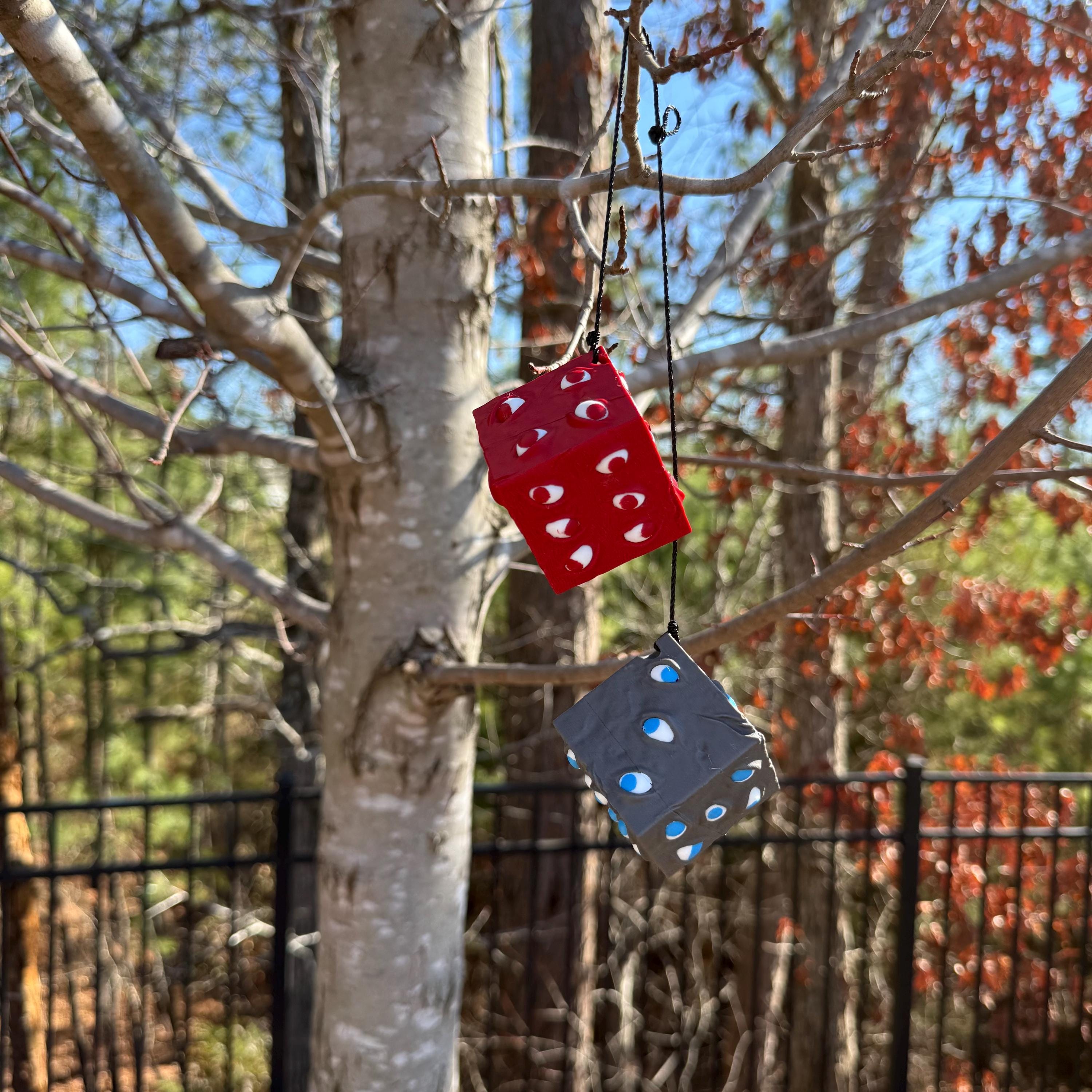 JJK Prison Realm Car Dice | Rear View Mirror Hanger, Anime Car Decor ...