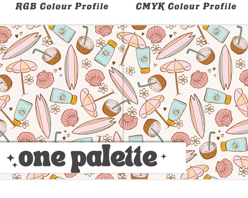 BONDI GIRL Summer Beach Boho Seamless Digital Pattern Boho - Etsy