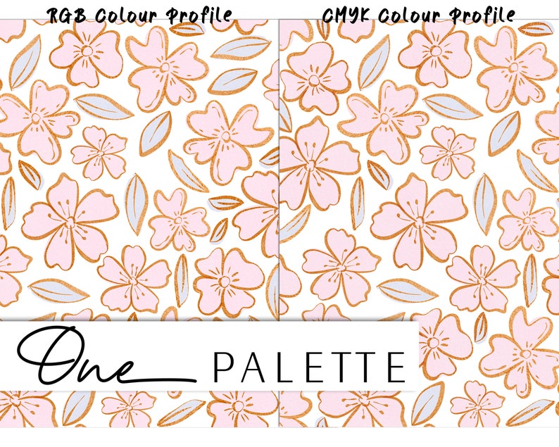 ZARA Spring Watercolor Floral Seamless Digital Pattern - Etsy