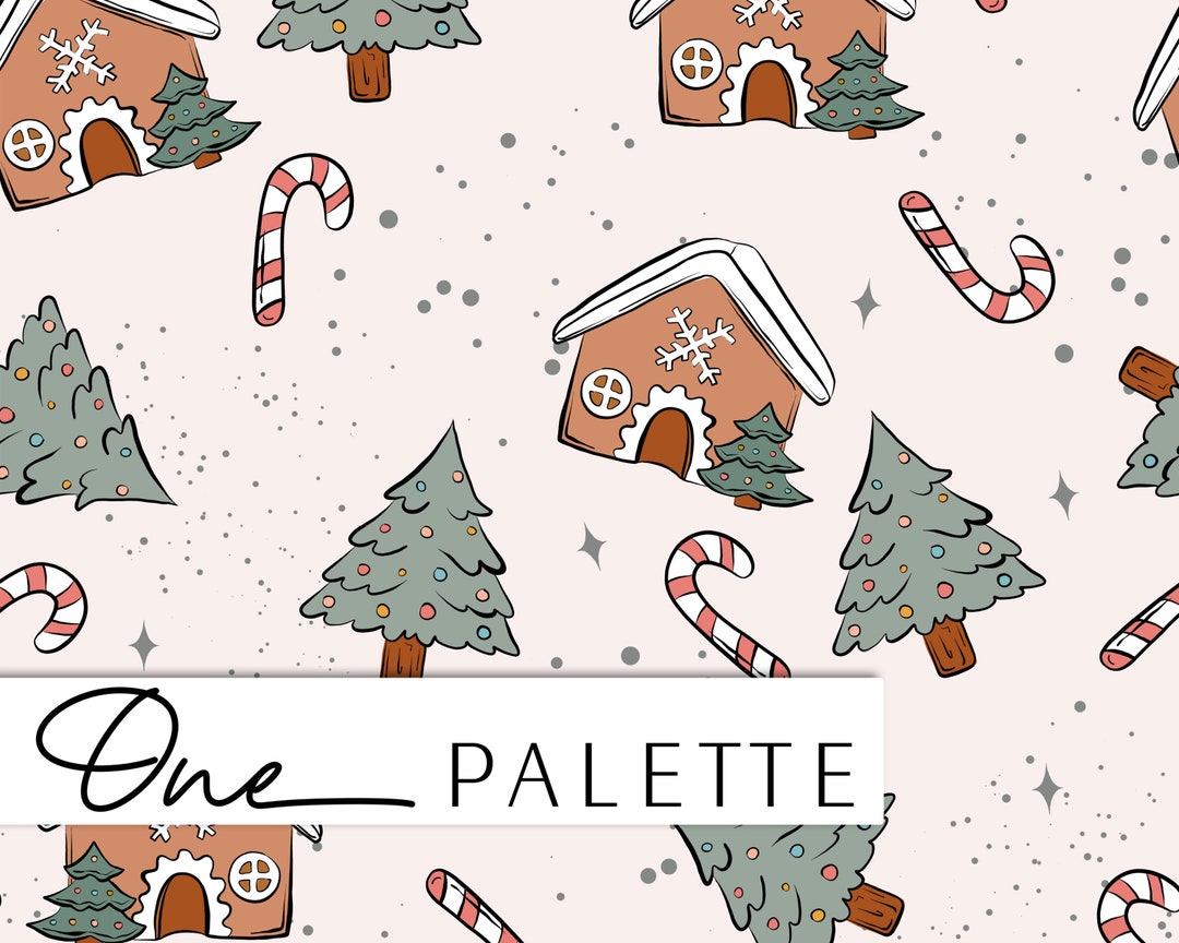 DASHER | Christmas Seamless Digital Pattern, Gingerbread Christmas ...
