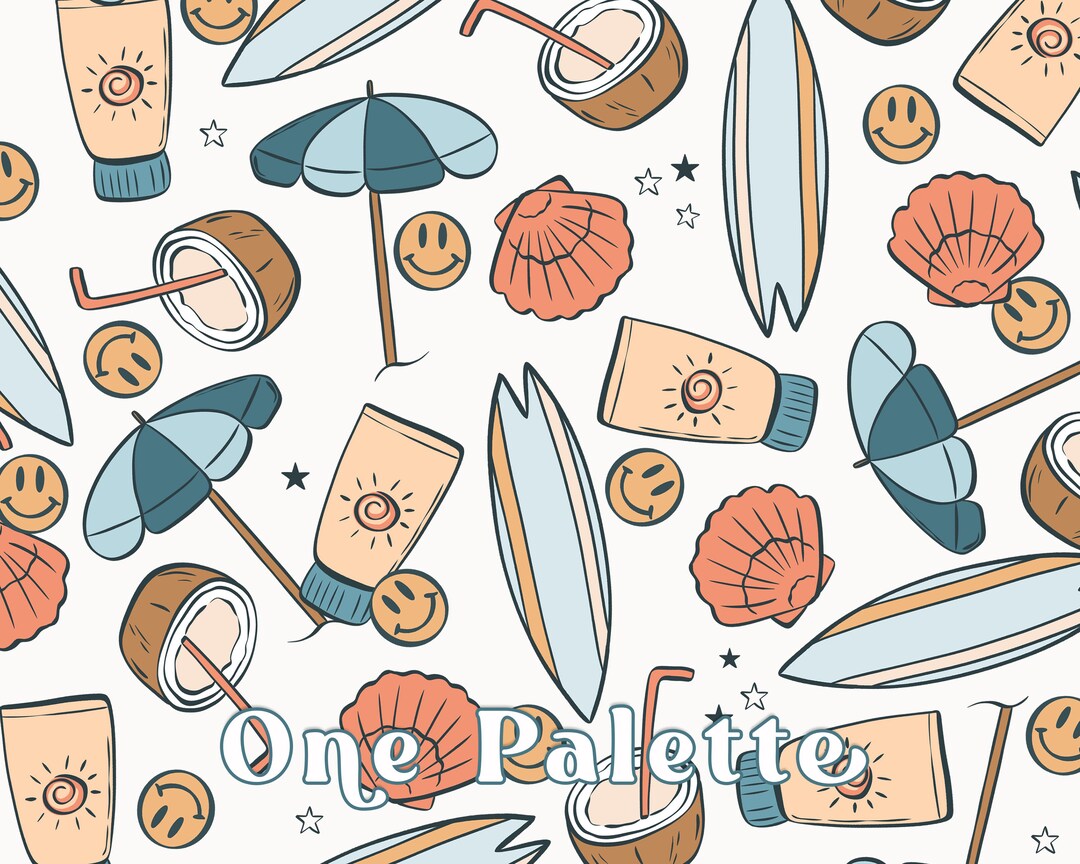 BONDI BOY | Summer Beach Boho Seamless Digital Pattern, Boho Seamless ...