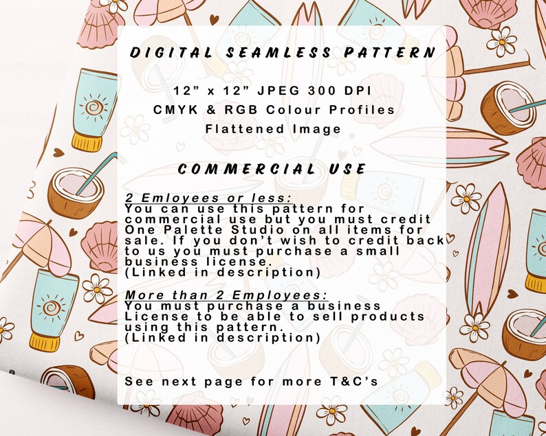 BONDI GIRL Summer Beach Boho Seamless Digital Pattern Boho - Etsy