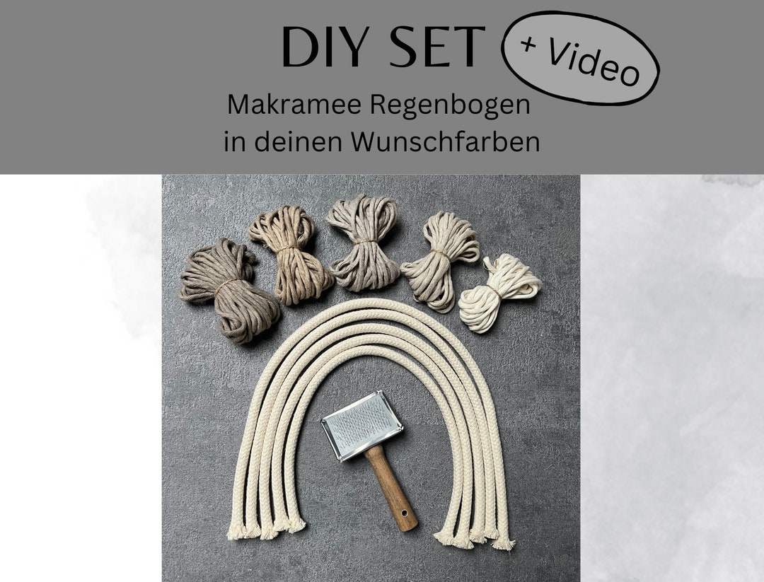 DIY Set Macrame Rainbow in Desired Colors - Gift Pregnancy-baby Party ...