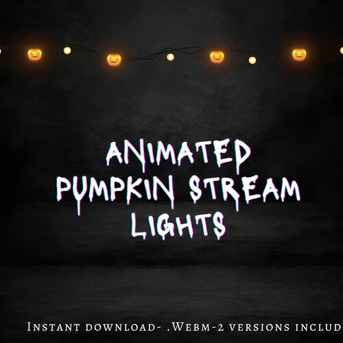 Halloween Animated Twitch Stream Decoration Halloween Pumpkin - Etsy