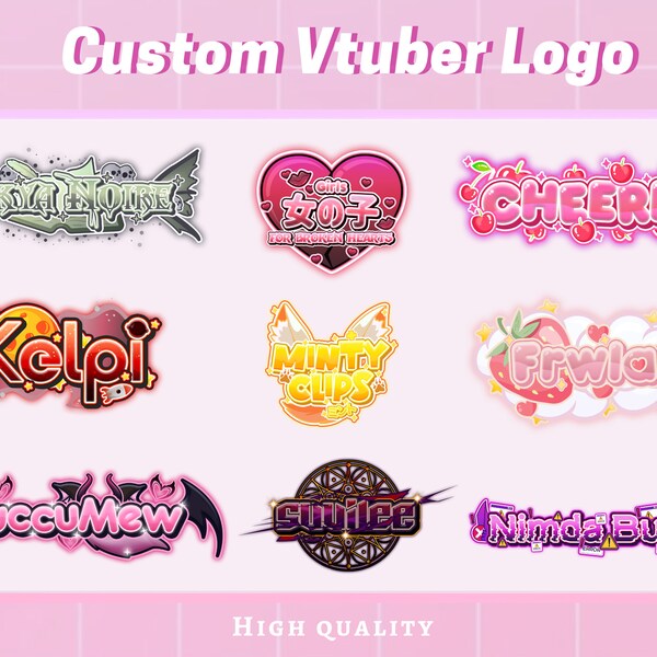 Vtuber Logo Custom - Etsy