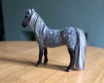 Needle Felted Horse Figurines, Handmade Felted Pony Ornament - Etsy